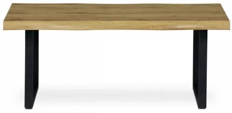 Konferenční stolek 110x70 x45 divoký dub kov černý lak AHG-861OAK