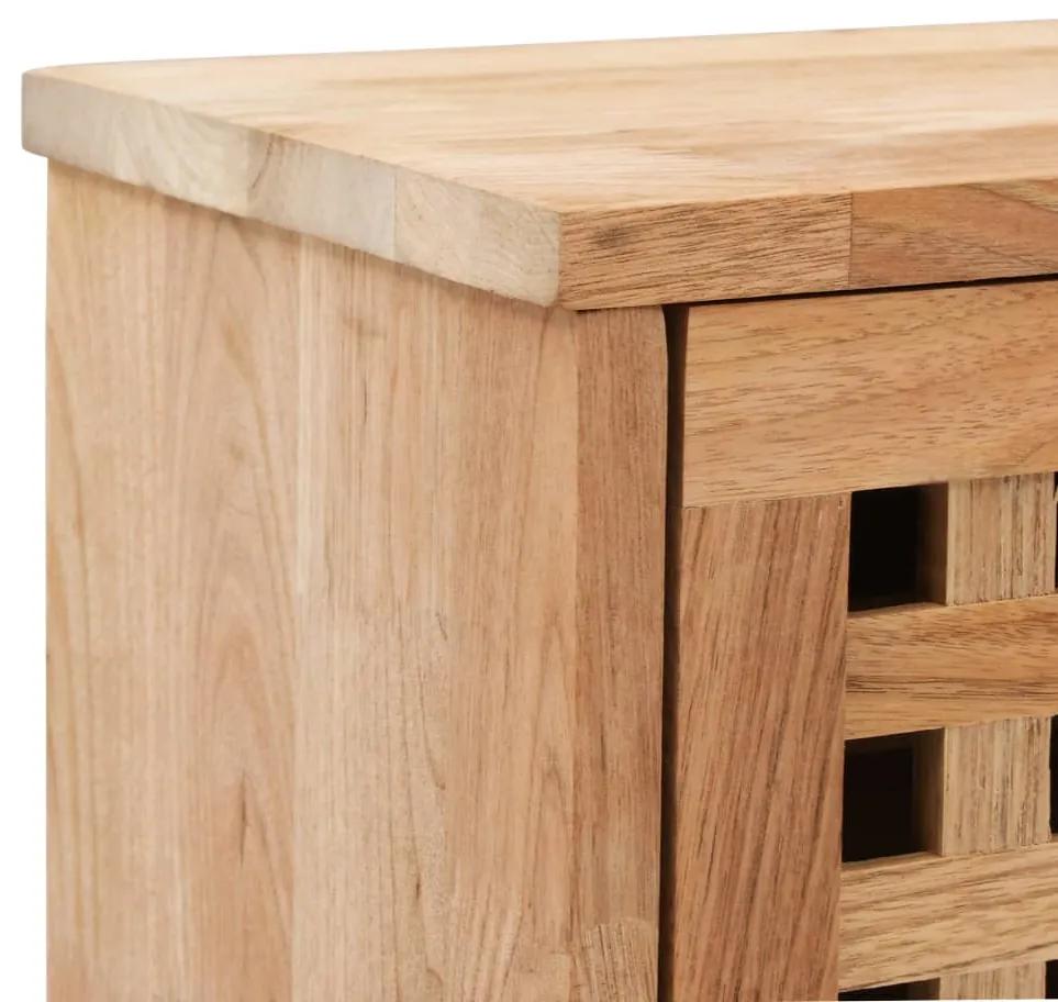 vidaXL Botníková lavice 94 x 20 x 38 cm masivní ořechové dřevo