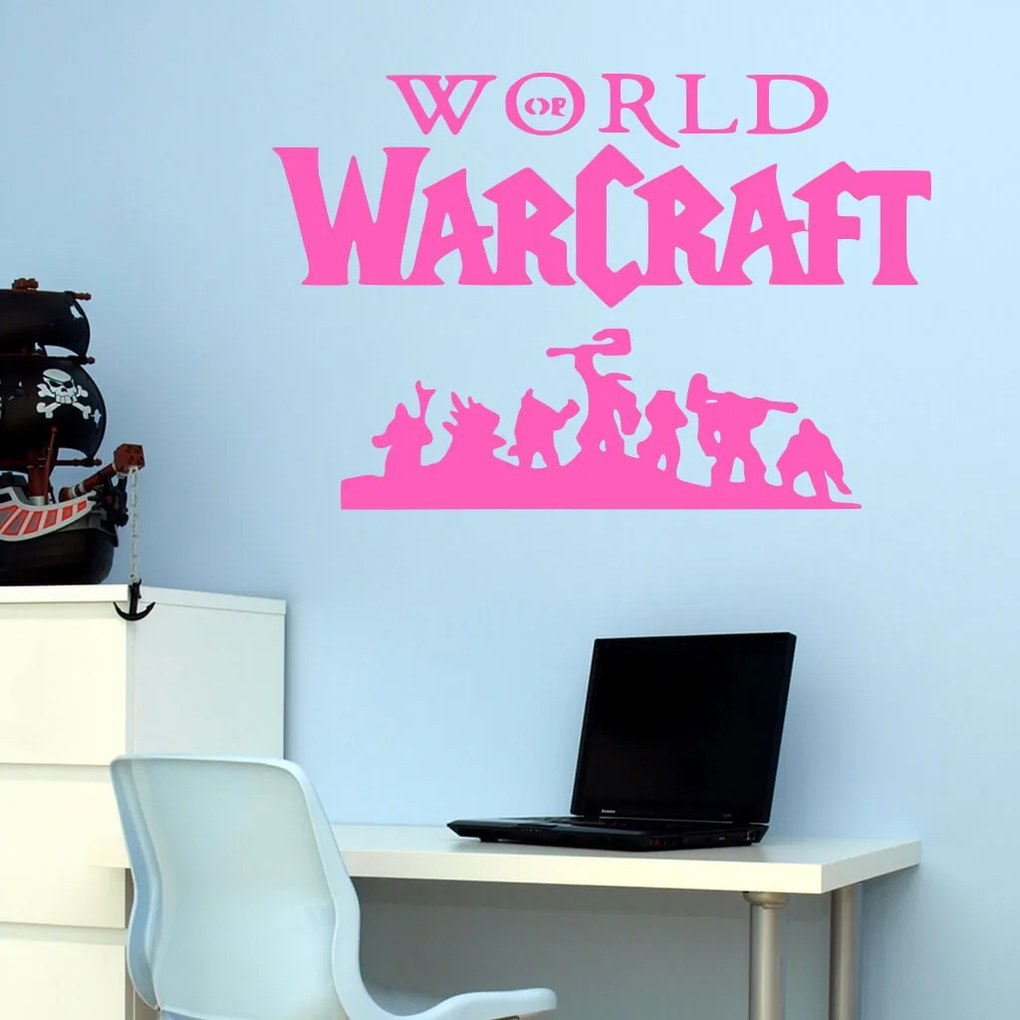 Živá Zeď Samolepka na zeď World of Warcraft Barva: černá