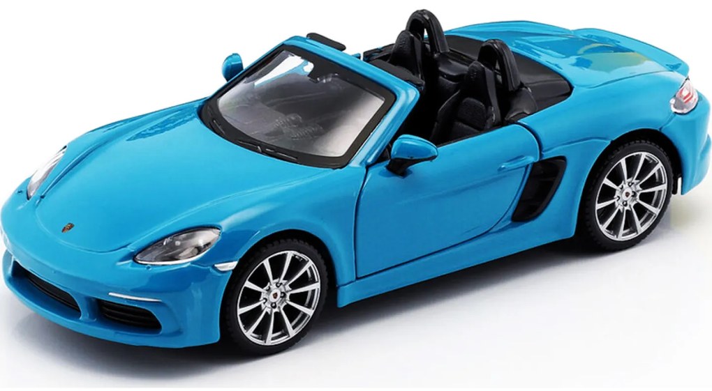Kovový model bburago porsche 718 boxster blue
