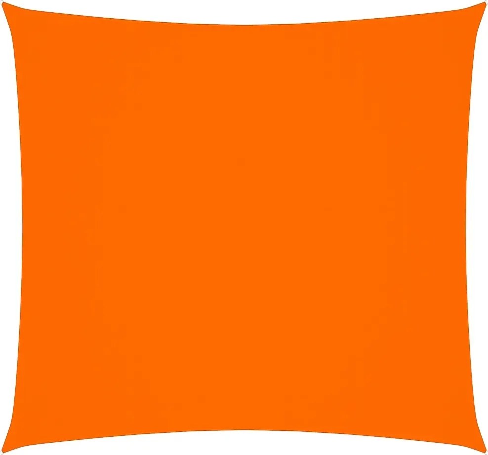 vidaXL Zahradní plachta, látka Oxford, čtverec, 5 x 5 m, oranžová