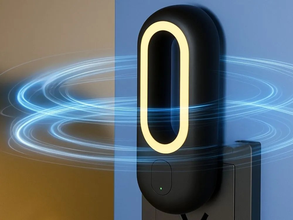 Przyjaciele Ultrasonický elektrický repelent proti hmyzu komářům a dalšímu hmyzu noční lampka