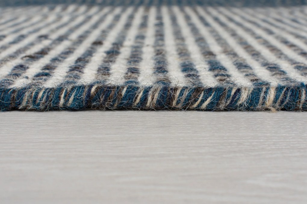 Flair Rugs, Ručně tkaný kusový běhoun Indira Blue, 60x200, modrá, chodba / předsíň