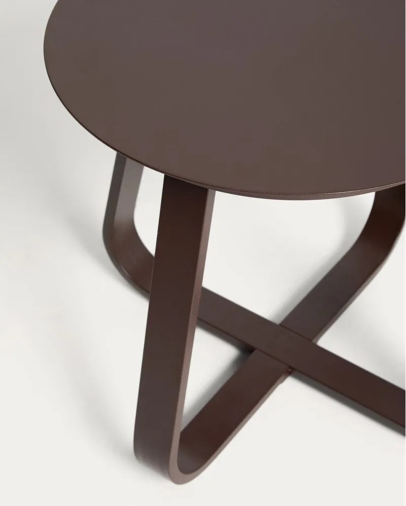 Kovový kulatý zahradní stolek ø 48 cm Tamaris – Kave Home
