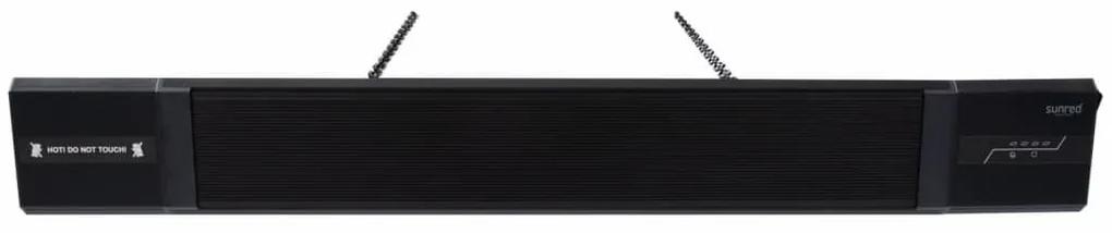 Sunred Nástěnný/závěsný ohřívač Nero 2400 W černé teplo černý - Default Title