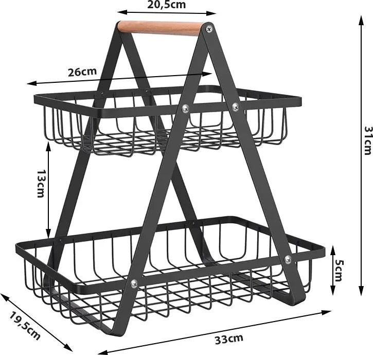 Verk Group Kuchyňský regál v podkroví kuchyňský organizér s košem