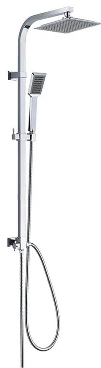 Mereo - Quatro - sprchová souprava, plastová hlavová sprcha a jednopolohová ruční sprcha (CBQ60101SP) CBQ60101SP