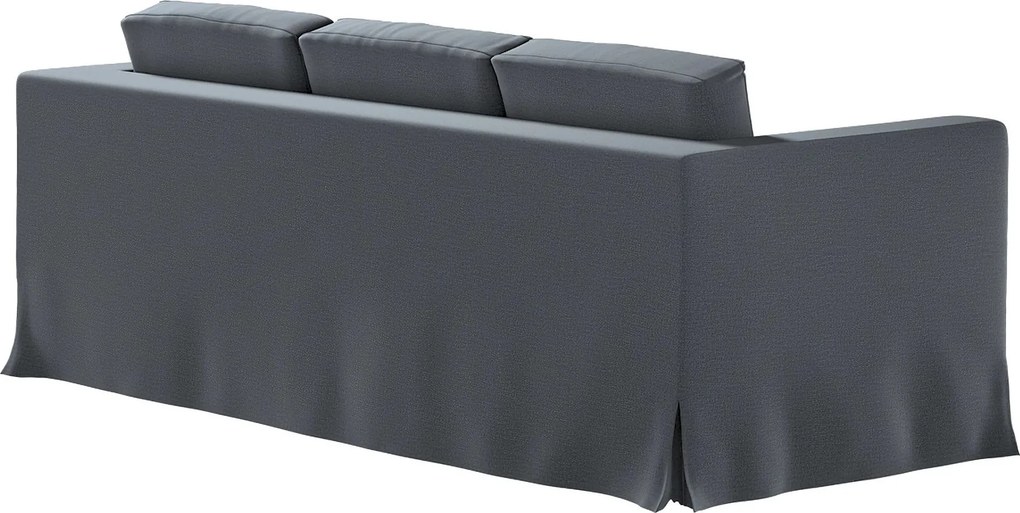 Potah na pohovku IKEA  Karlanda 3-místná nerozkládací, dlouhý barva šedá látka sametová