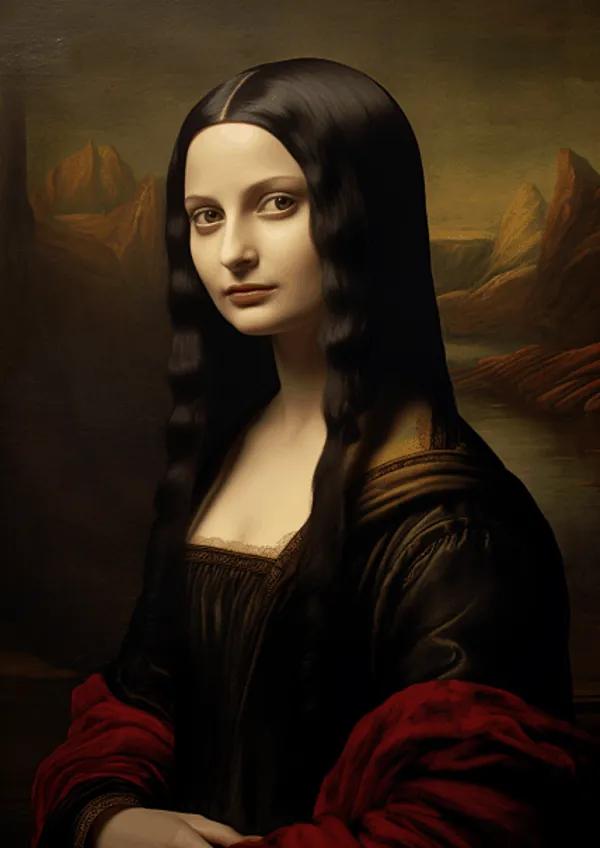 Mona Lisa 2 inspirace Leonardo da Vinci