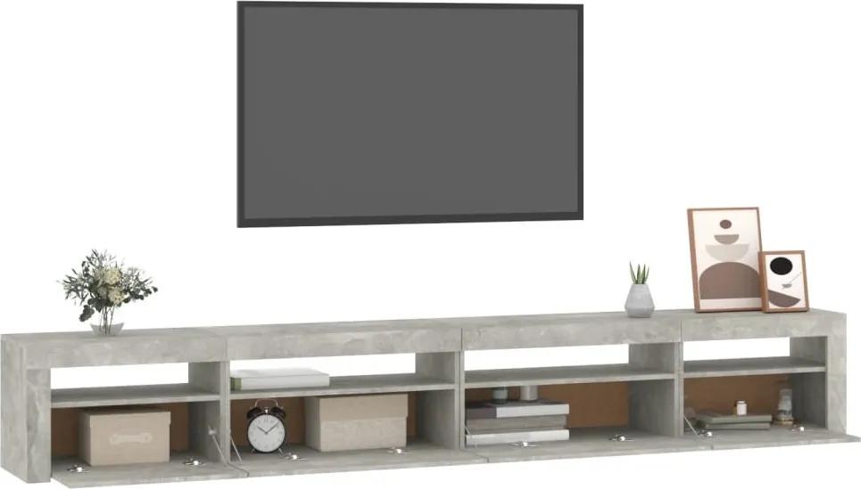 vidaXL TV skříňka s LED osvětlením 270 x 35 x 40 cm [3152749] Barva: šedá sonoma