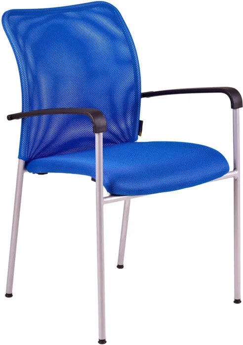 Jednací židle, DK 90, modrá - TRITON GRAY