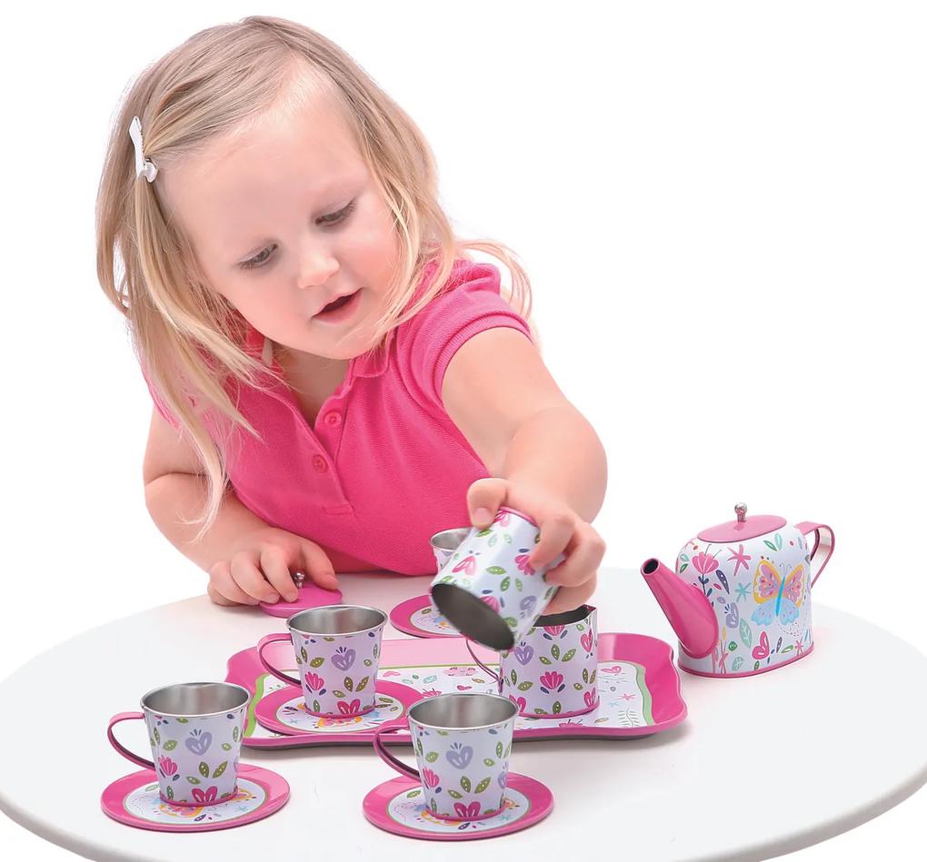 Bino Dětský čajový set - růžová