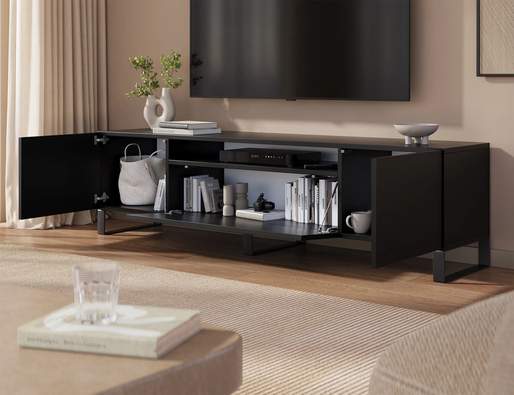 ADRK Furniture Femur 200 Stojací TV stolek ADRK-RTV-FEM-200-B