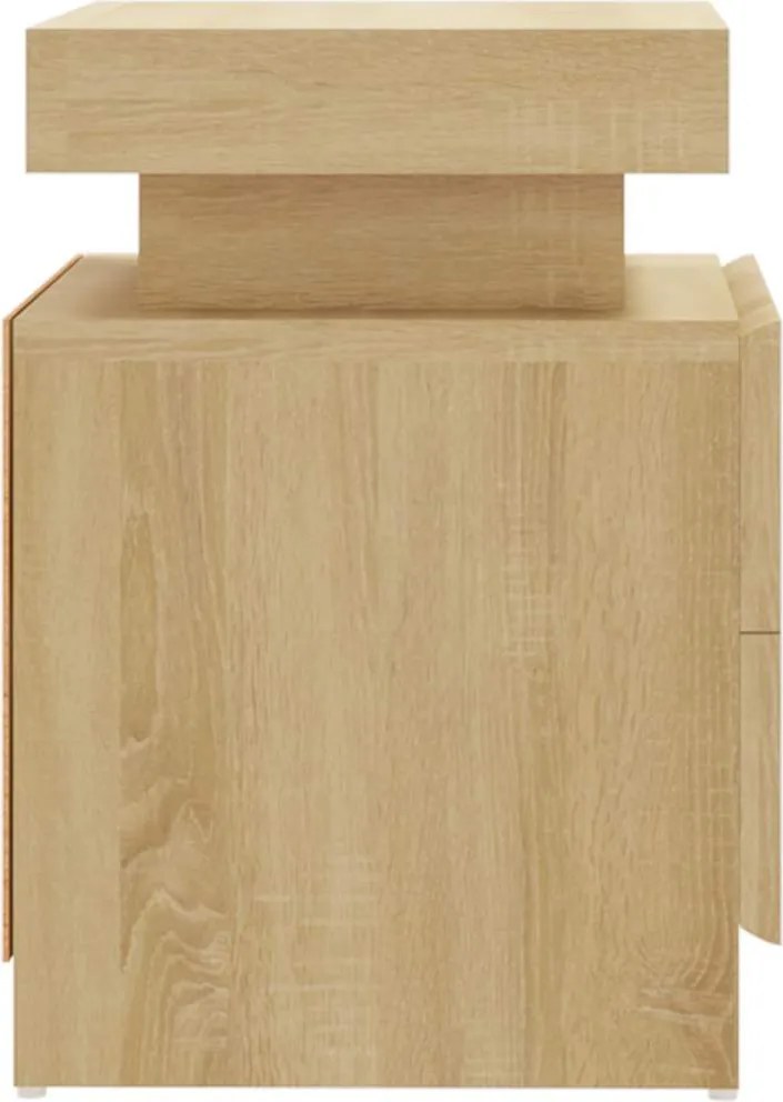 Noční stolek dub sonoma 45 x 35 x 52 cm kompozitní dřevo 326852