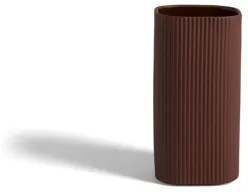 Váza Facade Vase Dark Terracotta 22 cm HAY