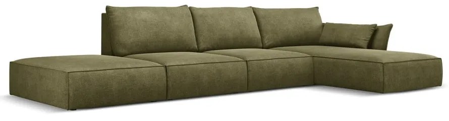 Zelená rohová pohovka (pravý roh) Vanda – Mazzini Sofas