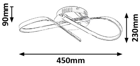 Rabalux 2187 - LED Stropní svítidlo ANIELA LED/20W/230V