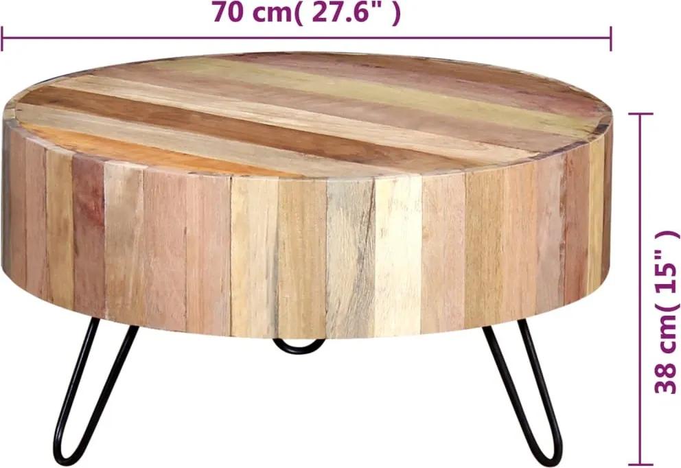 vidaXL Konferenční stolek masivní recyklované dřevo [244237]