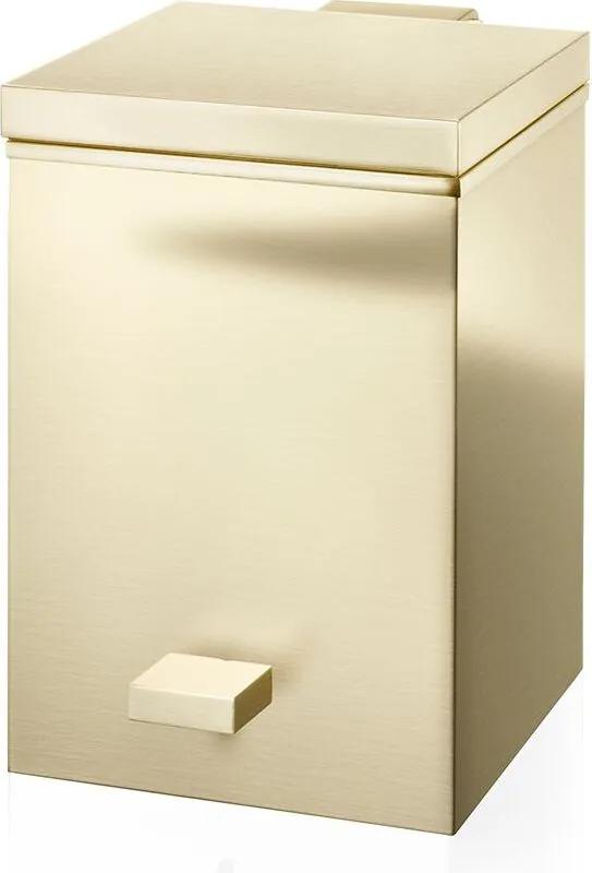 Koš na odpadky do kouopleny Corner Soft Close čtvercový 26,5 cm zlatý mat