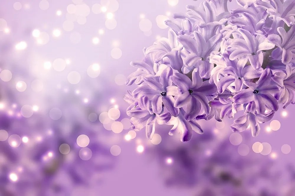 Samolepící tapeta fialový květ šeříku - 450x300 cm