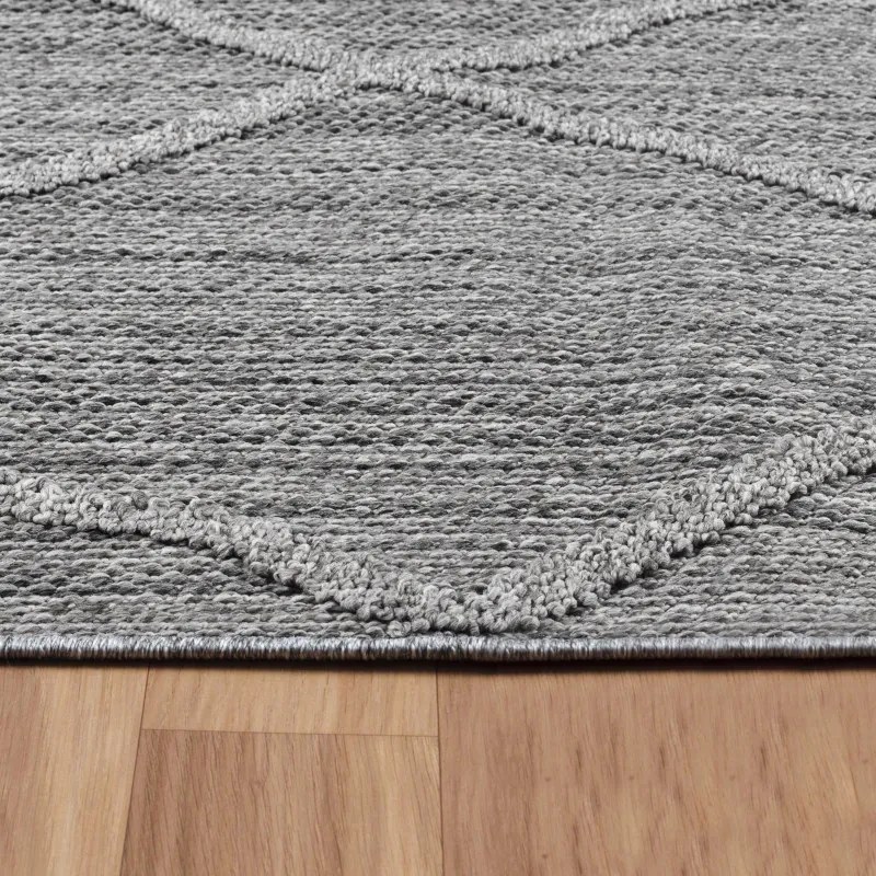 Ayyildiz, Kusový koberec Patara 4952 Grey – na ven i na doma, 160x230, šedá, chodba / předsíň
