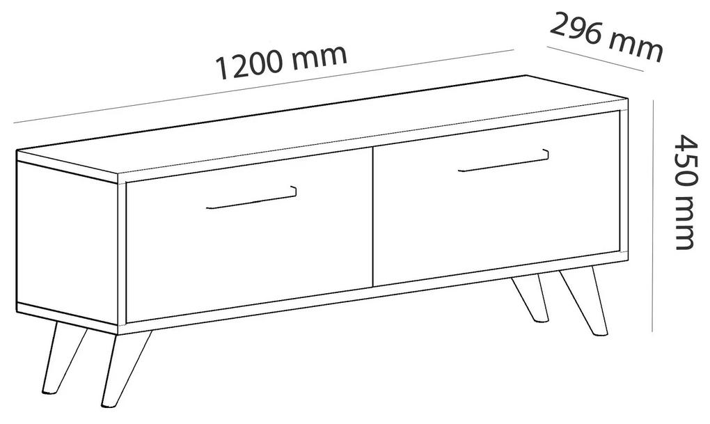 TV stolek/skříňka Mesa (safír + antracit). 1067169
