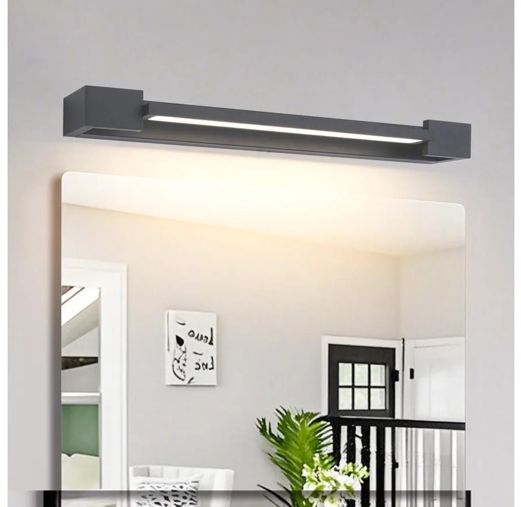 Brilagi-LED Koupelnové osvětlení zrcadla AQUA LINE LED/12W/230V 45 cm IP44 antr. BRI307