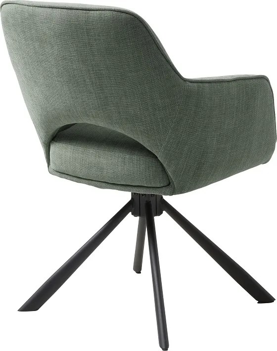 Designová otočná židle Ralayna lesnická zelená