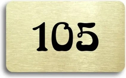 ACCEPT Číslo na dveře - typ 14 (50x30mm) - bílá tabulka - barevný tisk