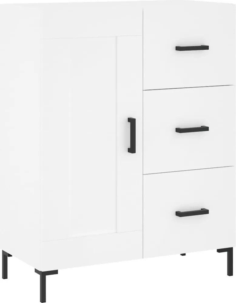 Skříň highboard bílá 69,5 x 34 x 180 cm kompozitní dřevo 3196011