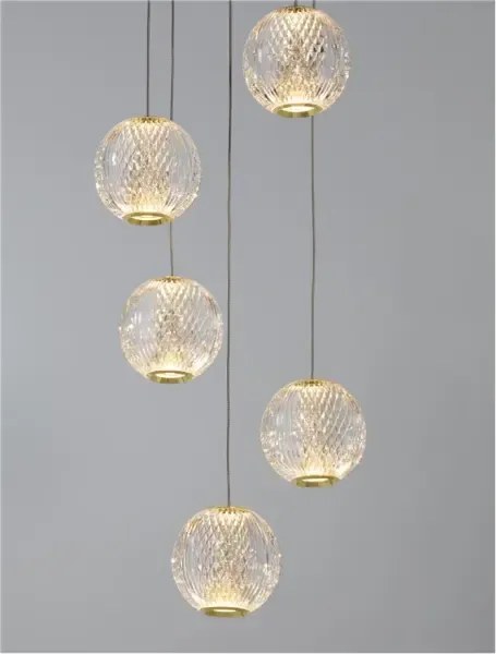 Lustr na lanku Brillante 30 zlaté