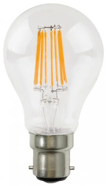 Diolamp Retro LED Filament žárovka čirá A60 8W/230V/B22/2700K/890Lm/360°/A++
