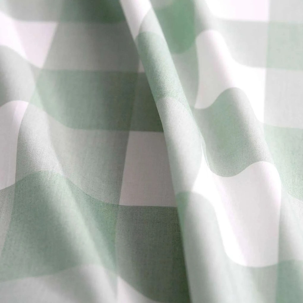 Bavlněné povlečení Kostky - mint Velikost: 140 x 200 + 70 x 90