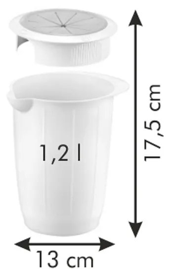 Nádoba na mixování s ochranným víčkem DELÍCIA 1,2 l