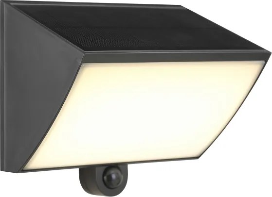Brilliant - LED Solární nástěnné svítidlo SIERRA LED/6W/3,7V 2000 mAh IP54 černá