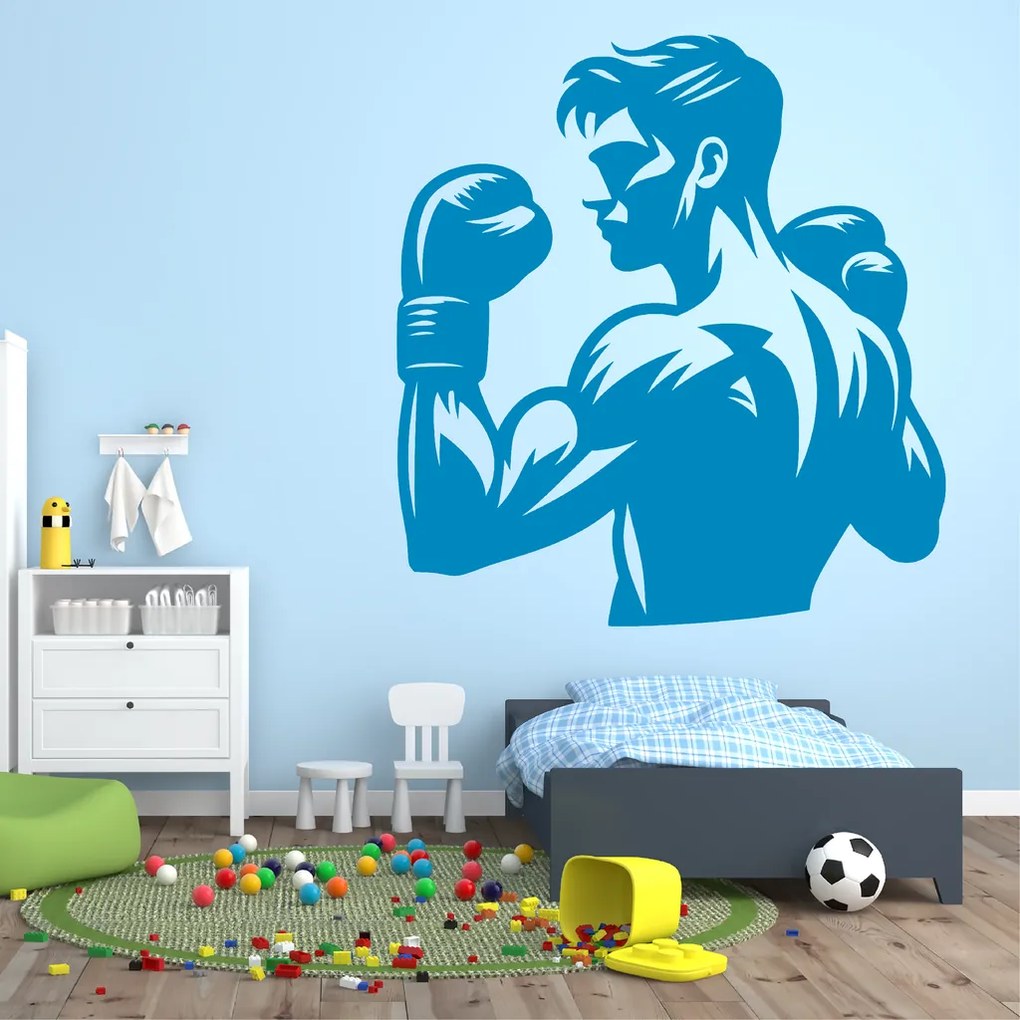 Živá Zeď Samolepka na zeď Boxer Barva: černá