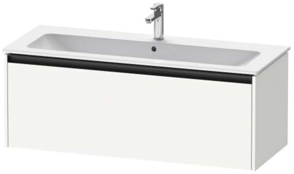 Duravit Ketho.2 - Umyvadlová skříňka 44x121x48 cm, 1 zásuvka, matná bílá K25065018180000
