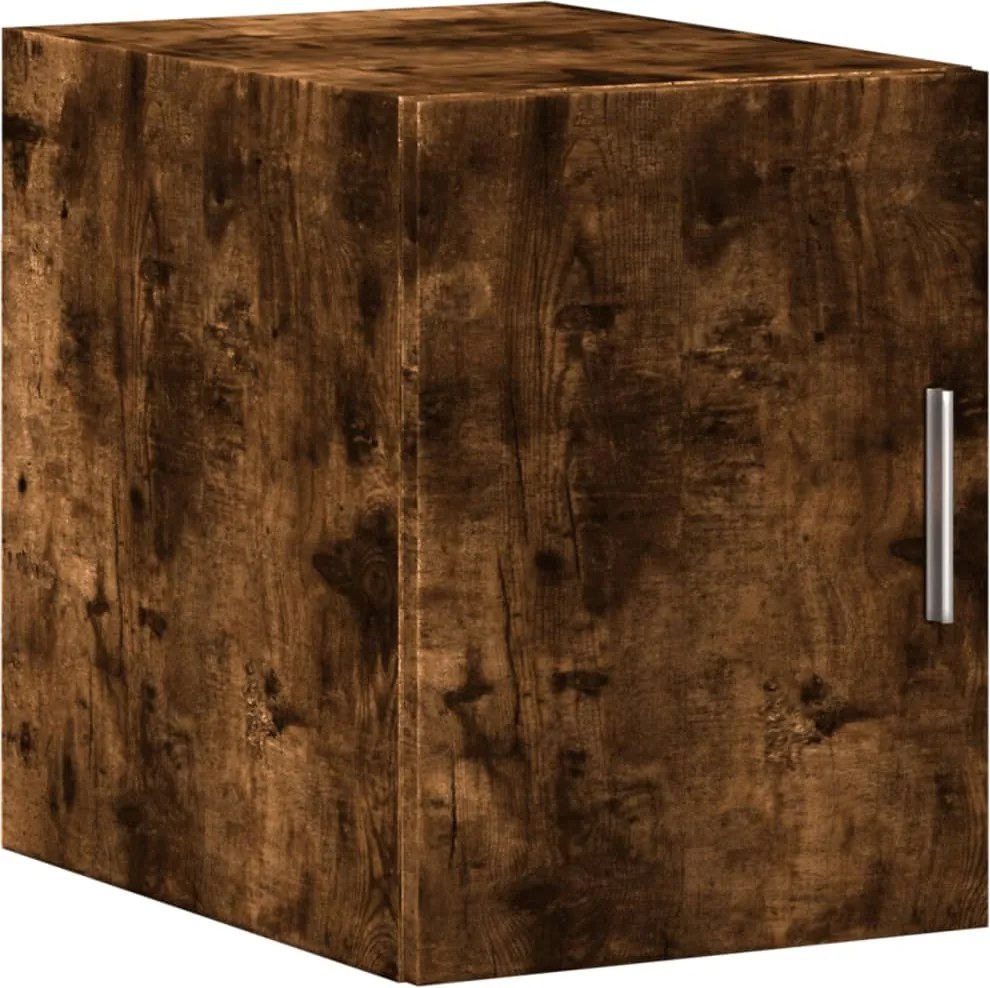 Úzká úložná skříňka kouřový dub 30x42,5x225 cm kompozitní dřevo 3281270