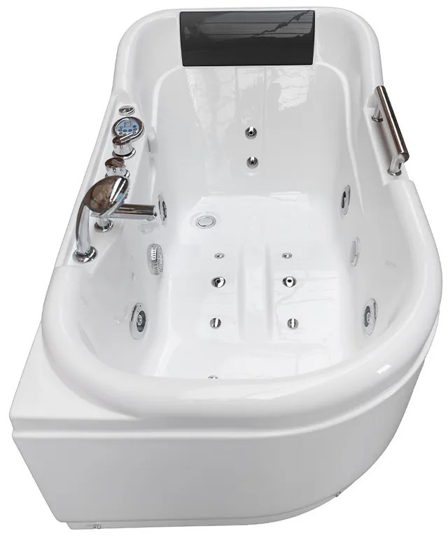 BPS-koupelny Hydromasážní vana HYD-LE796L 140x80 LEVÁ bez ohřevu vody