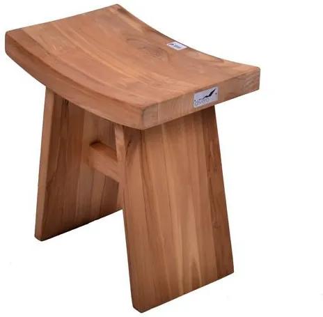 DIVERO 1613 Stolička židle z týkového dřeva