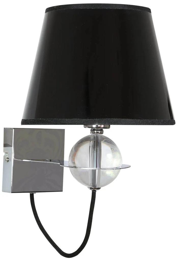 Nástěnná moderní lampa SALAMANCA, 1xE14, 40W, černozlatá Clx