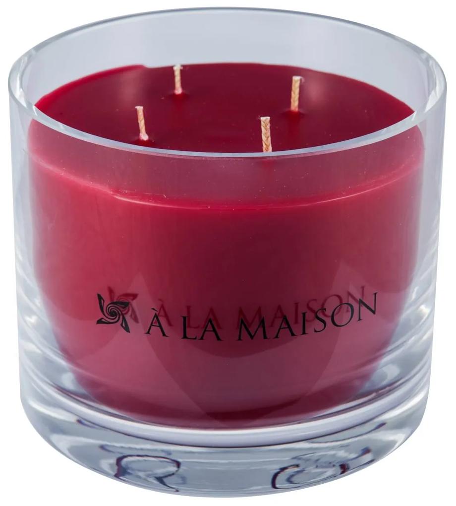 A LA MAISON Vonná svíčka ve skle RED hoří 70 hodin