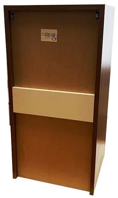 BPS-koupelny Koupelnová doplňková skříňka nízká s košem na prádlo Cheer O NK 35