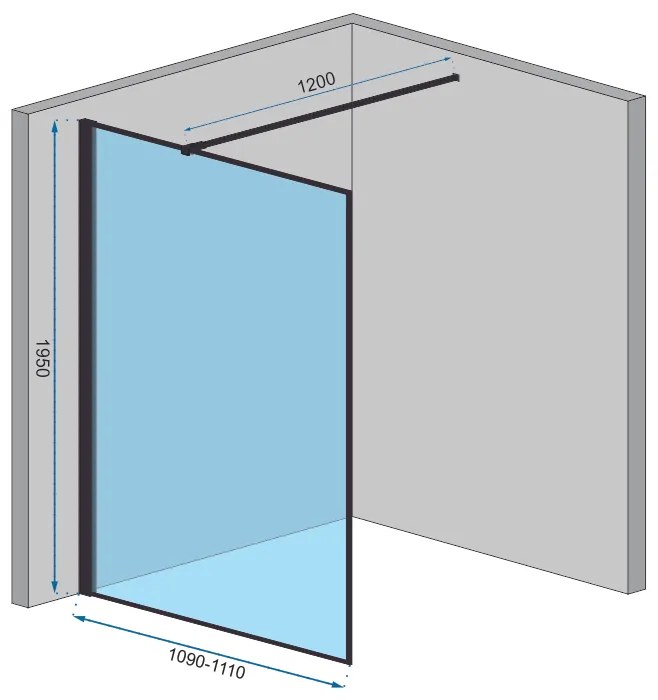 Sprchová zástěna MAXMAX Rea BLER 110