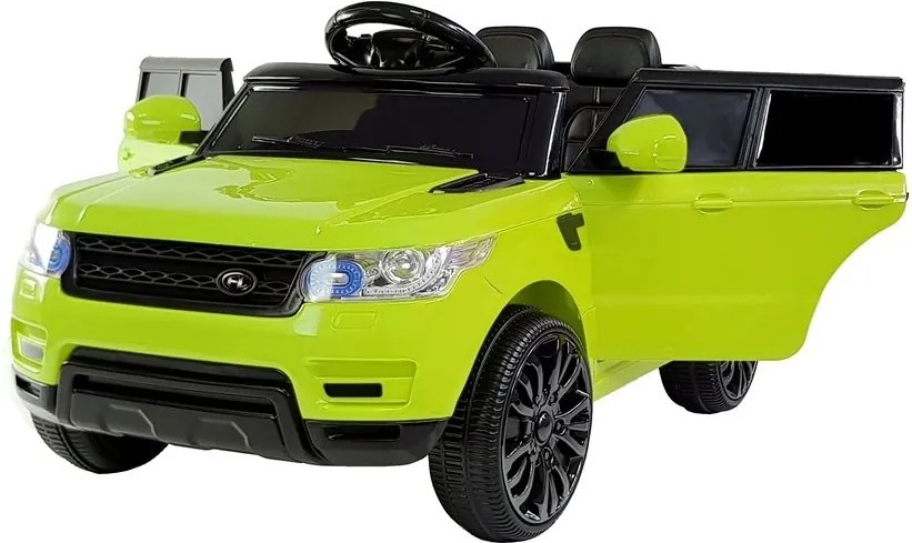 LEAN CARS Elektrické autíčko HL1638 s dálkovým ovládáním, MP3 a LED světlem zelené