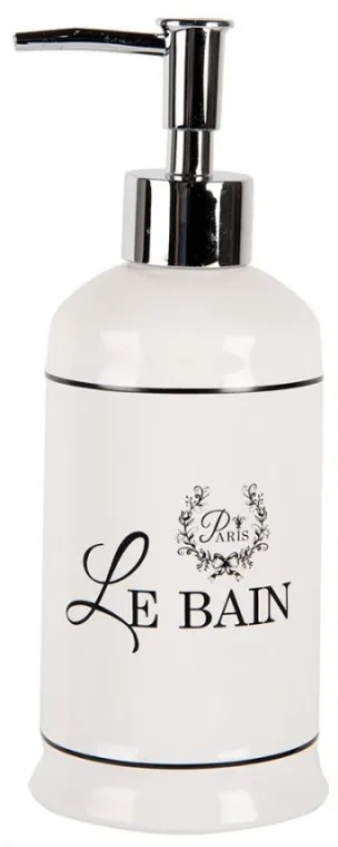 Keramický dávkovač na mýdlo s nápisem Le Bain – 350 ml
