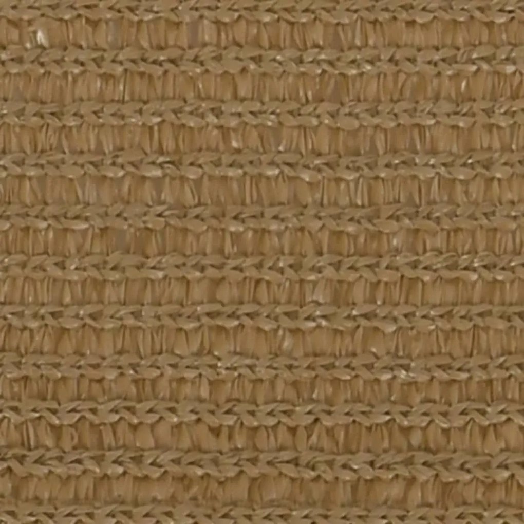 Stínící plachta 160 g/m² taupe 4,5 x 4,5 x 4,5 m HDPE - Default Title