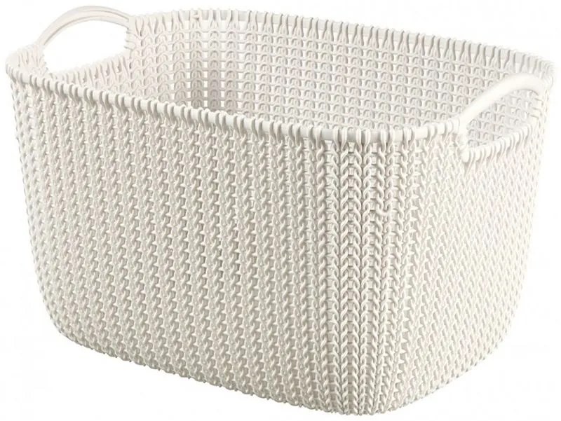 CURVER KNIT L 19L Košík 40 x 30 x 23 cm krémový 03670-X64