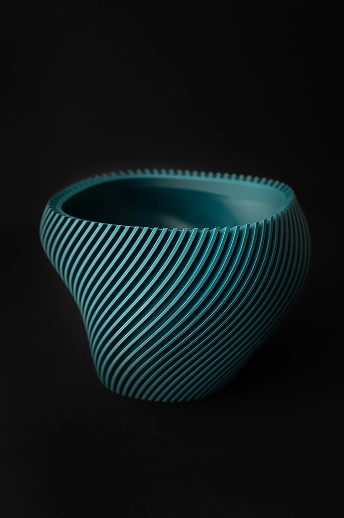 KVĚTINÁČ TORACE - S jedinečným designem, transformative teal