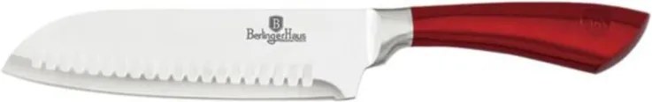 Berlingerhaus nůž Santoku 17,5 cm burgundy červená BH-2324